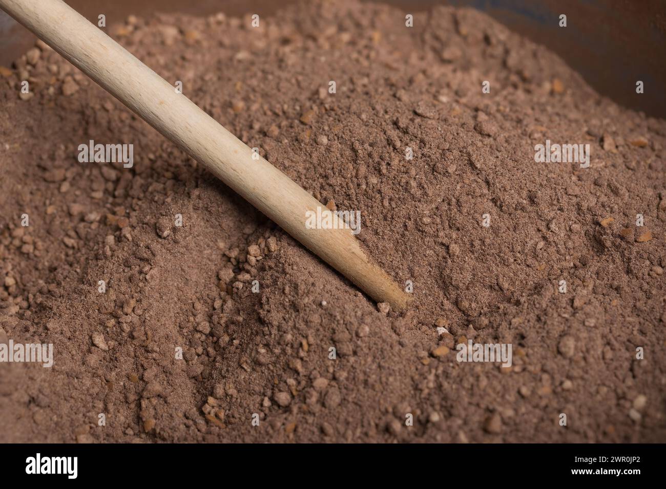 Making of dough for traditional unbaked christmas sweets "bee hives ...