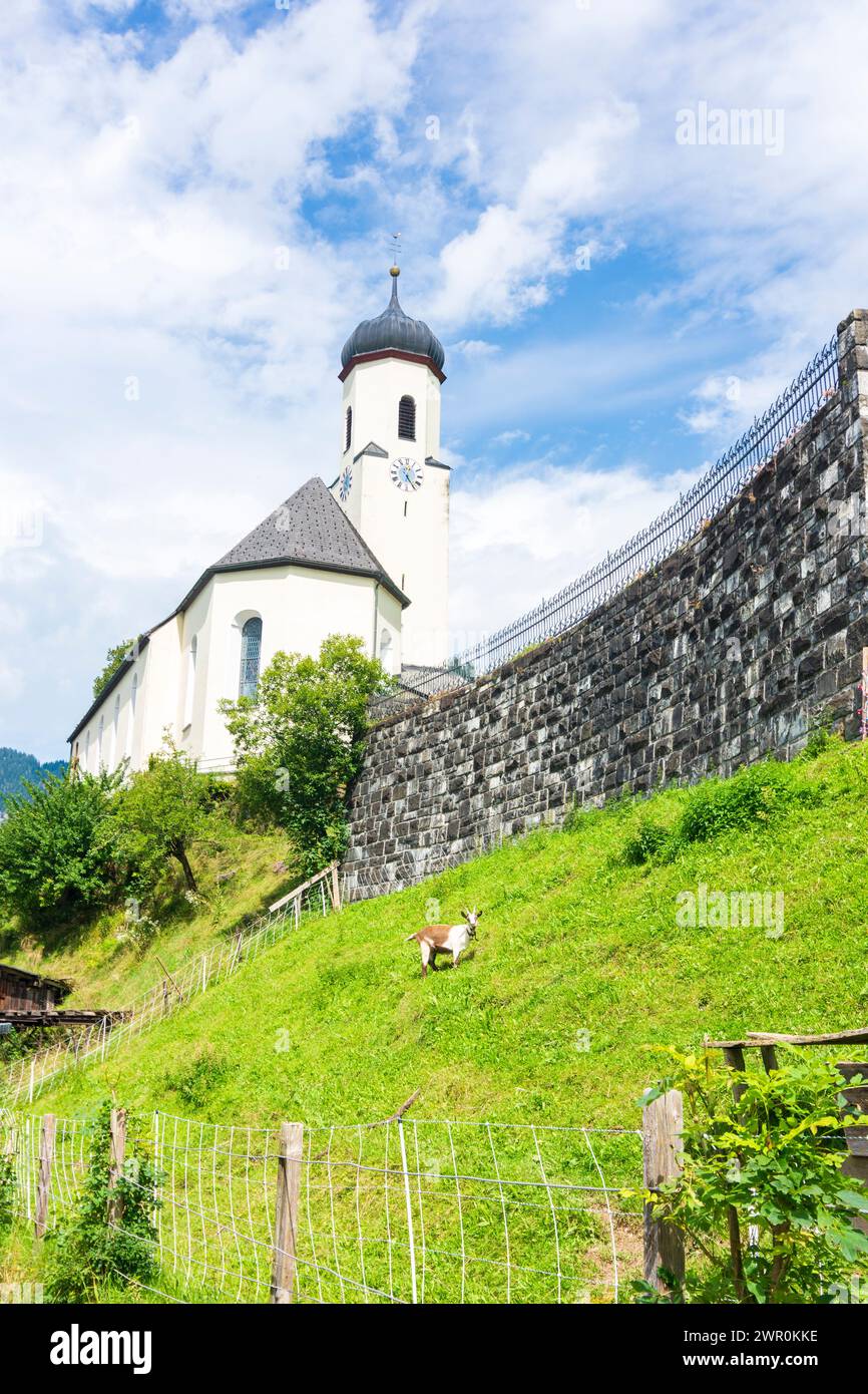 Schoppernau: church Schoppernau in Bregenzerwald (Bregenz Forest ...