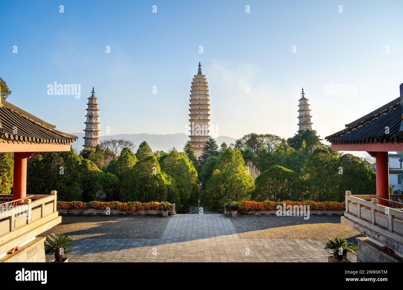 Three historic pagodas hi-res stock photography and images - Alamy