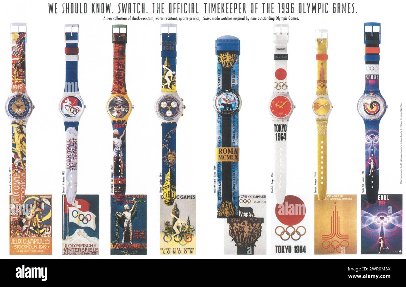 Swatch watch ad hi-res stock photography and images - Alamy