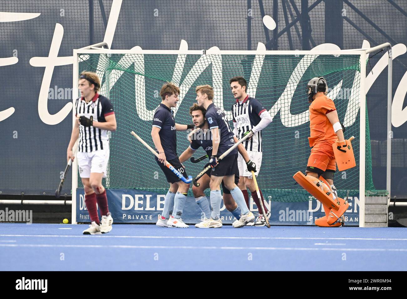 Lier, Belgium. 10th Mar, 2024. Oree's Max Branicki celebrates after ...