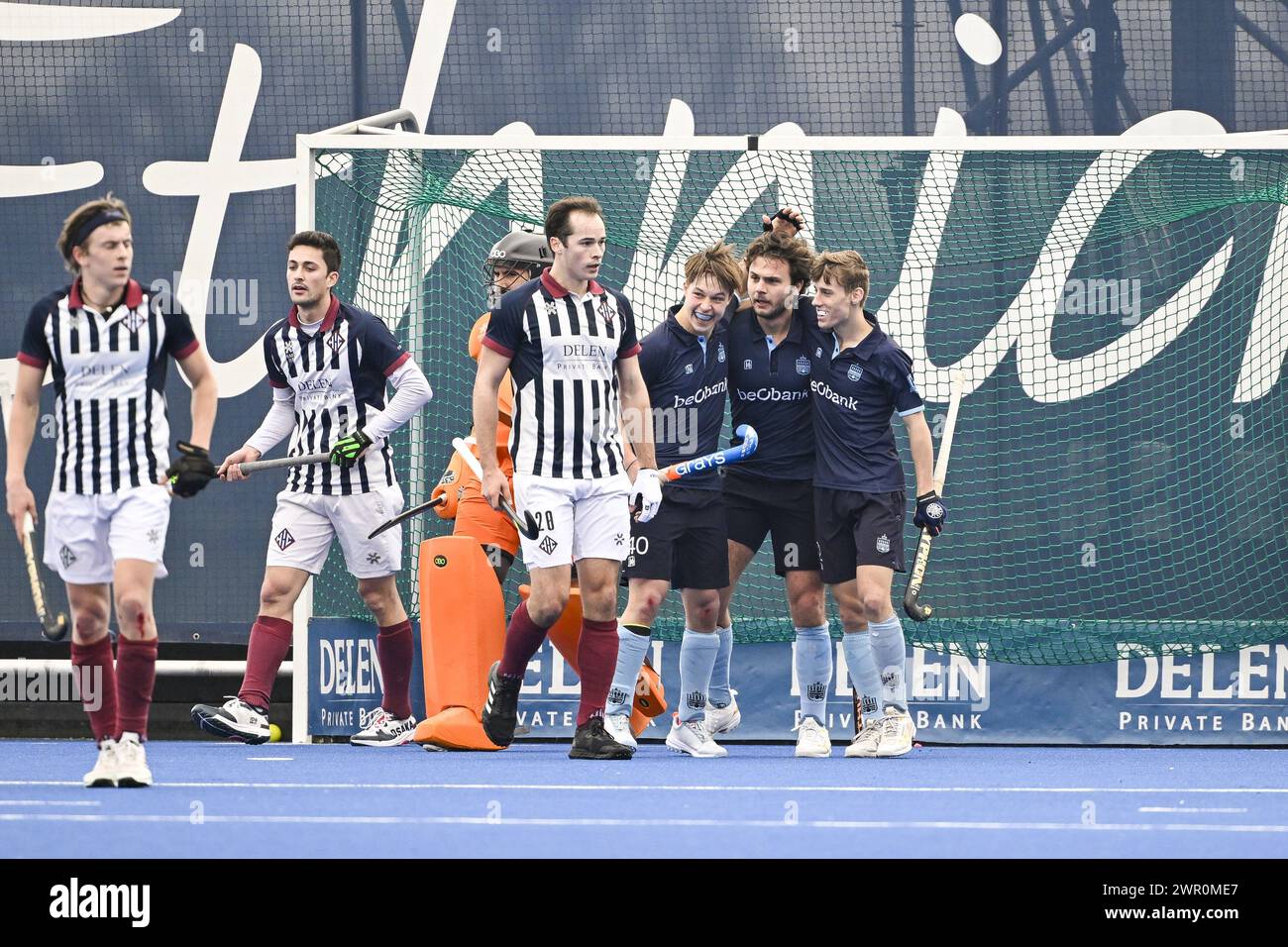 Lier, Belgium. 10th Mar, 2024. Oree's Max Branicki celebrates after ...