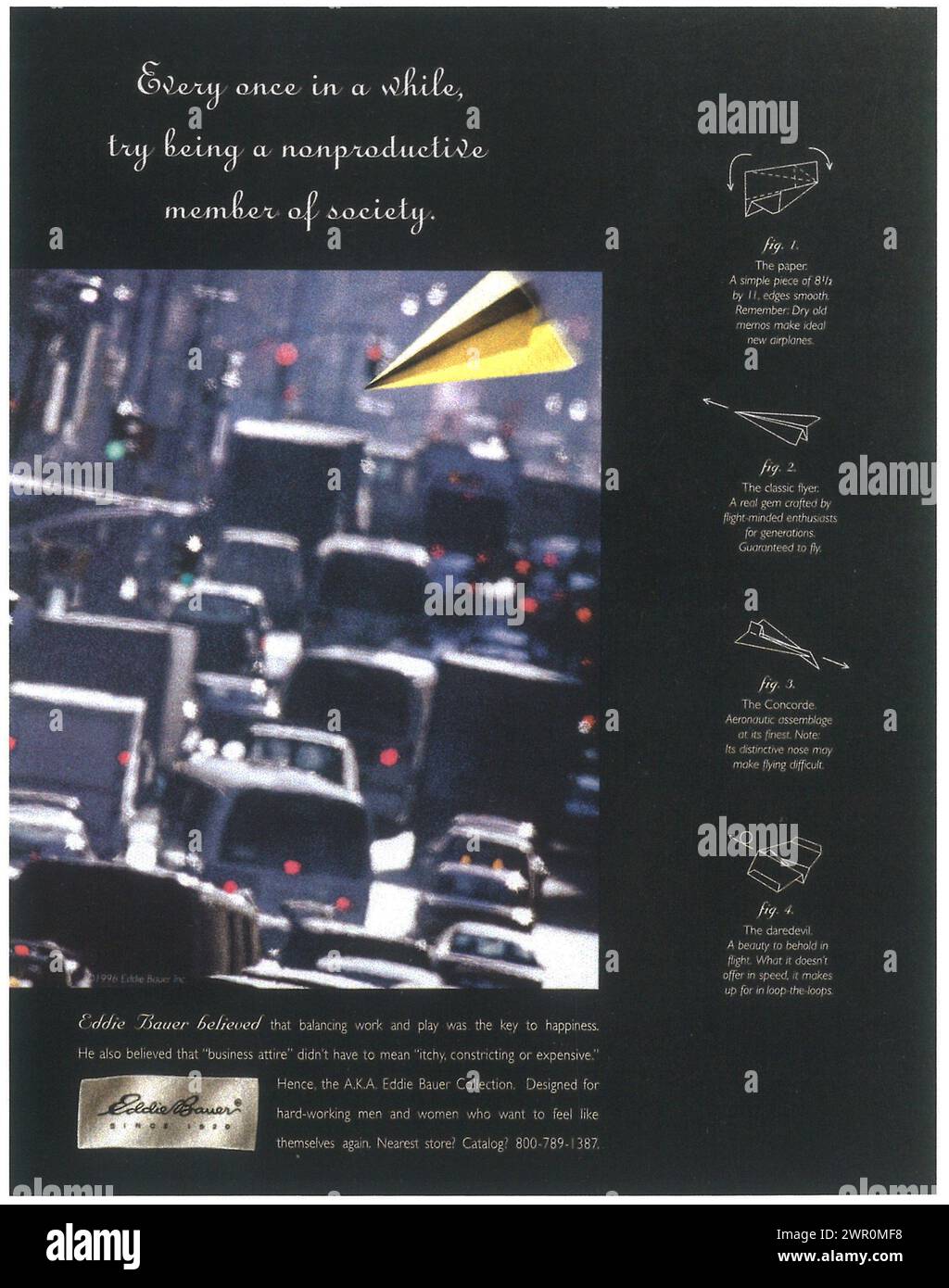1996 Eddie Bauer print ad Stock Photo - Alamy