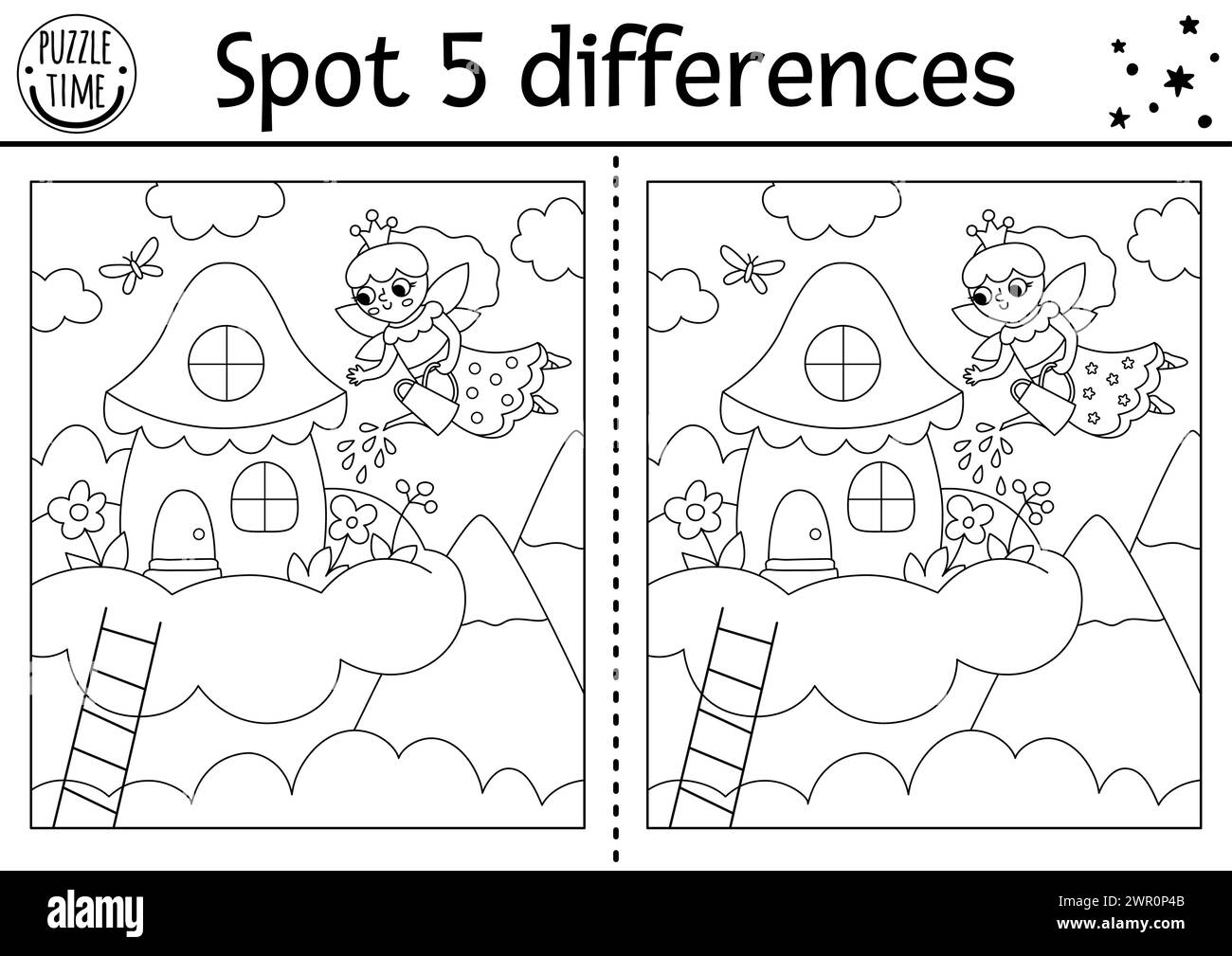 Spot the difference house hi-res stock photography and images - Alamy