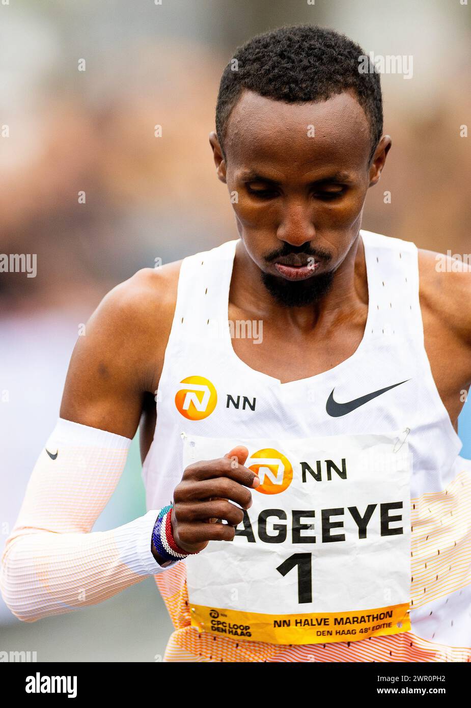THE HAGUE - The Kenyan athlete Abdi Nageeye during the 48th edition of ...
