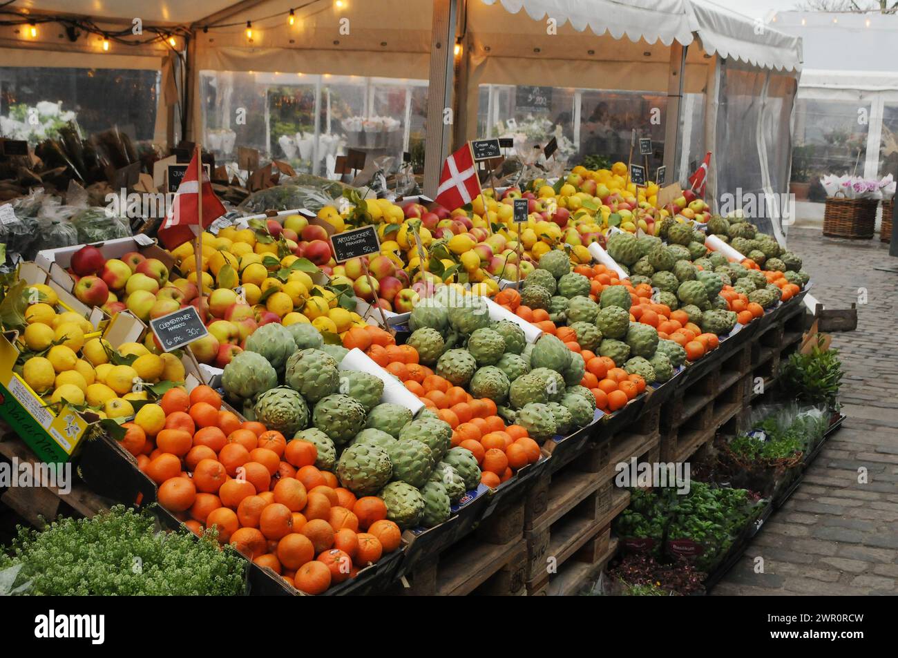 Copenhagen, Denmark/10 March 2024/farmer market or Fruit & vegetable ...