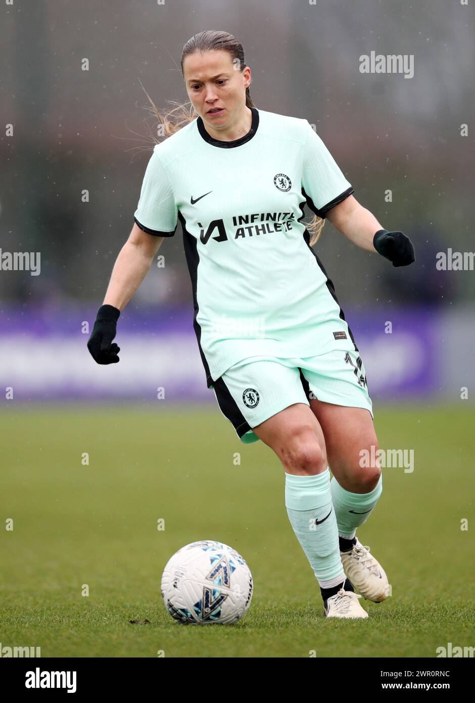 Chelsea's Fran Kirby in action during the Adobe Women's FA Cup quarter ...