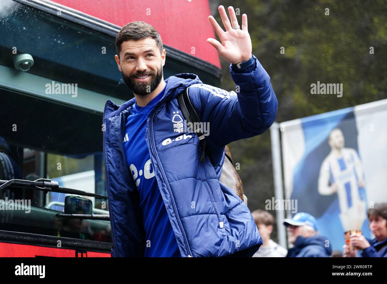 Nottingham Forest's Felipe arrives ahead of the Premier League match at ...