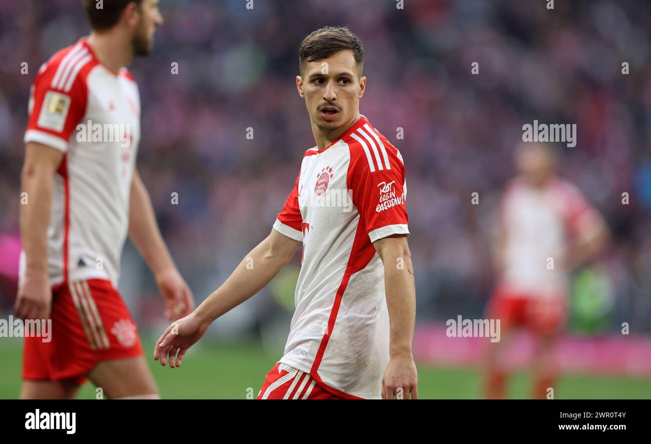 Bryan Zaragoza of Bayern Muenchen Fussball 1 . Bundesliga Saison 2023 / ...