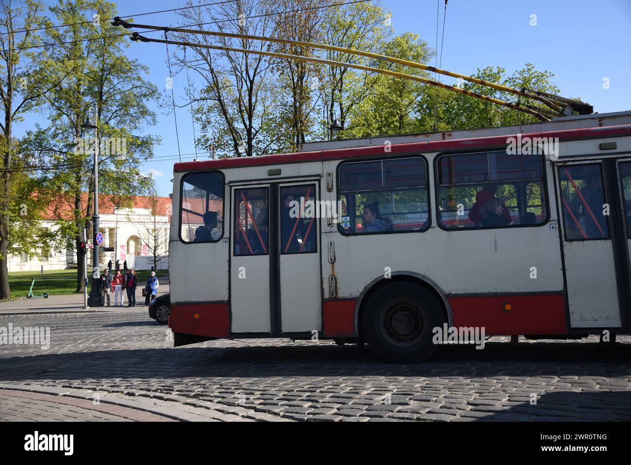 Skoda 14Tr trolleybus Stock Photo - Alamy