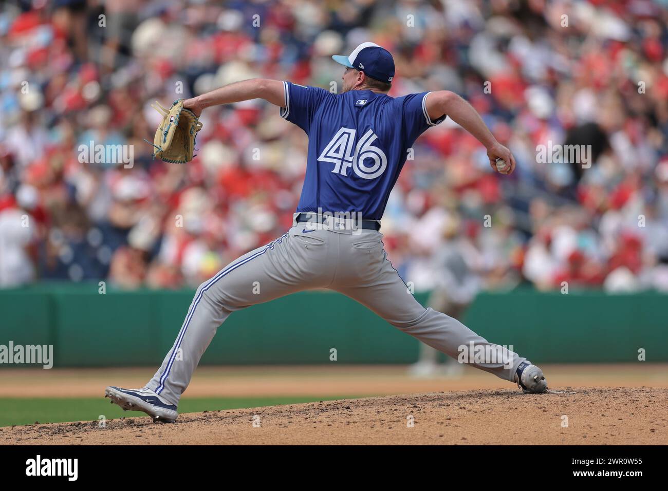 Clearwater, FL: Toronto Blue Jays relief pitcher Wes Parsons (46 ...