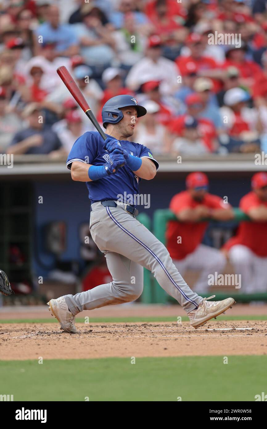 Clearwater, FL: Toronto Blue Jays left fielder Daulton Varsho (25 ...