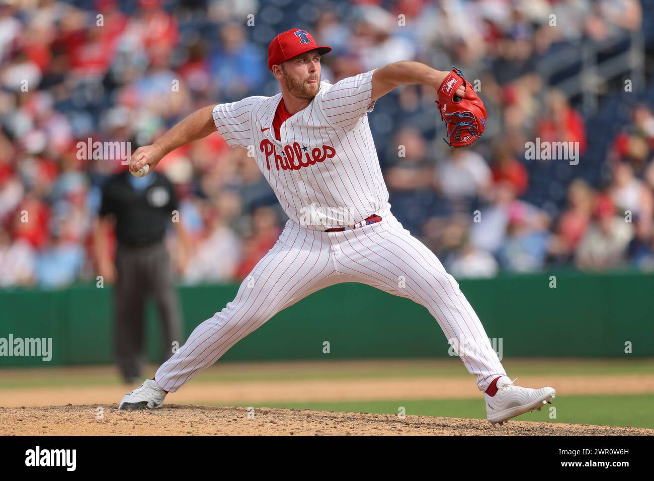 Clearwater, FL: Philadelphia Phillies pitcher Alex Rao (91) delivers a ...