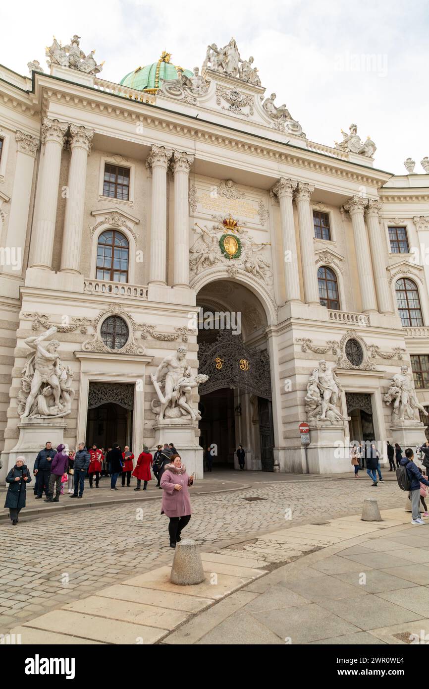 Hofburg palace gate, Vienna, Austria Stock Photo - Alamy