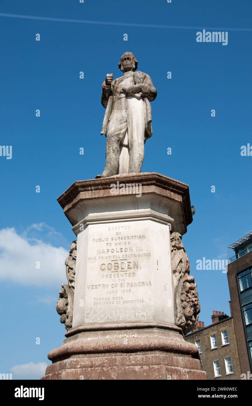 Statue to Richard Cobden, Camden, London, UK Stock Photo - Alamy