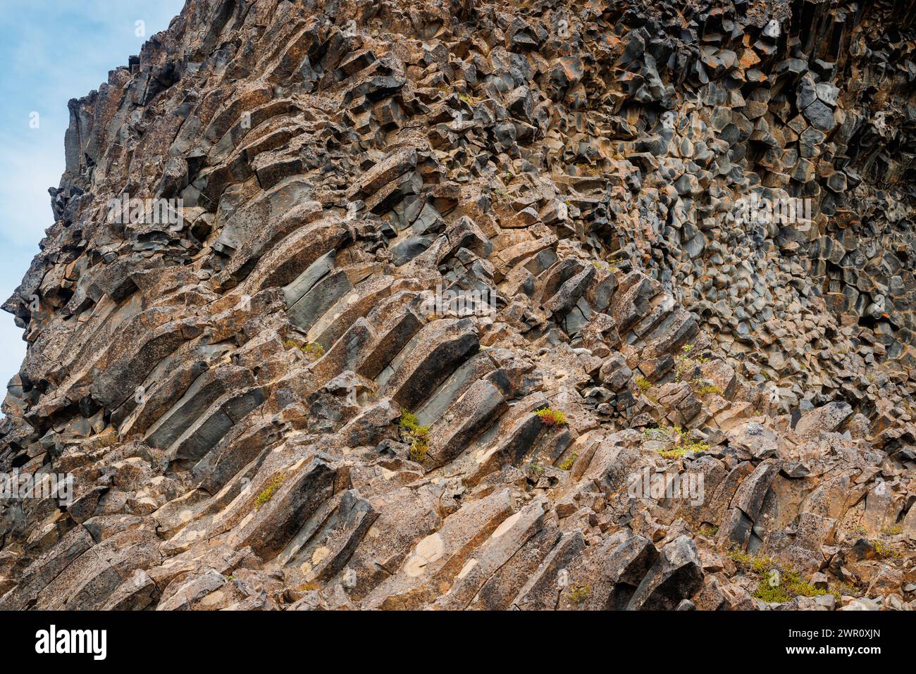 Hljodaklettar scenery, echo rocks or whispering cliffs remains of ...