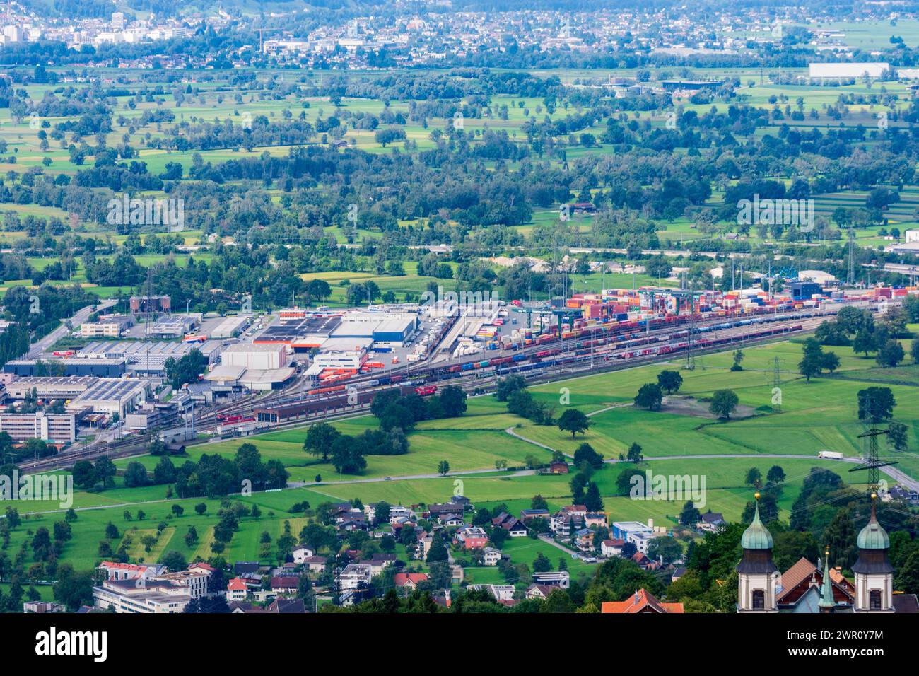 Wolfurt: railway freight yard Wolfort (Terminal Wolfurt, Combi Cargo ...