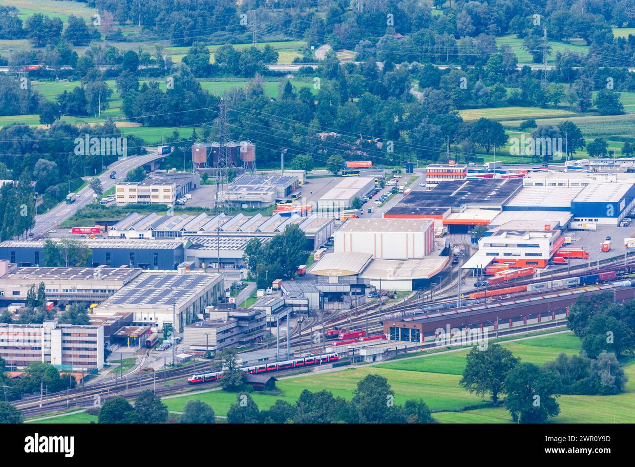 Wolfurt: railway freight yard Wolfort (Terminal Wolfurt, Combi Cargo ...