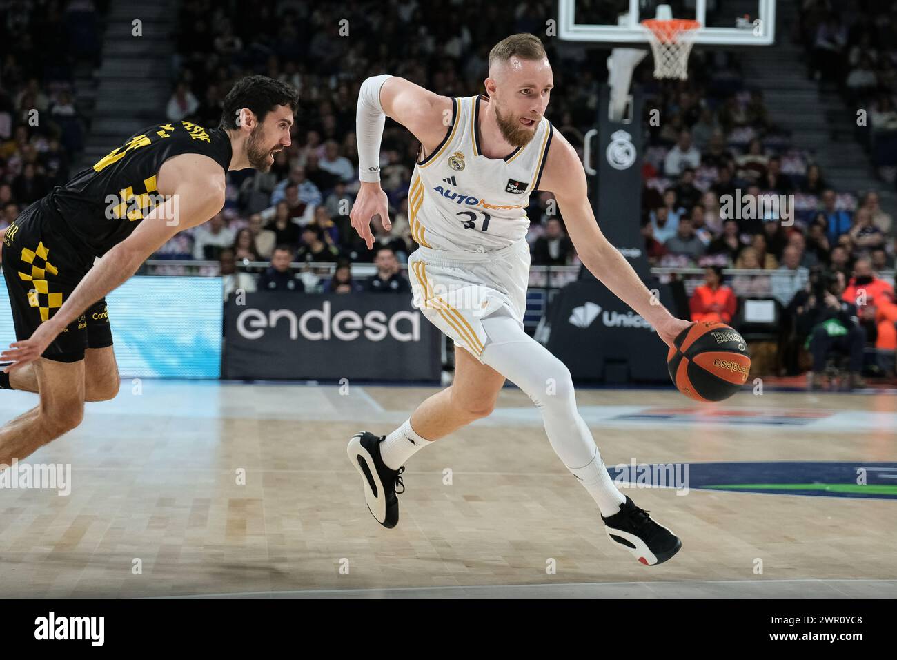 Dzanan Musa of Real Madrid in action during Liga ACB match between Real Madrid and Lenovo ...