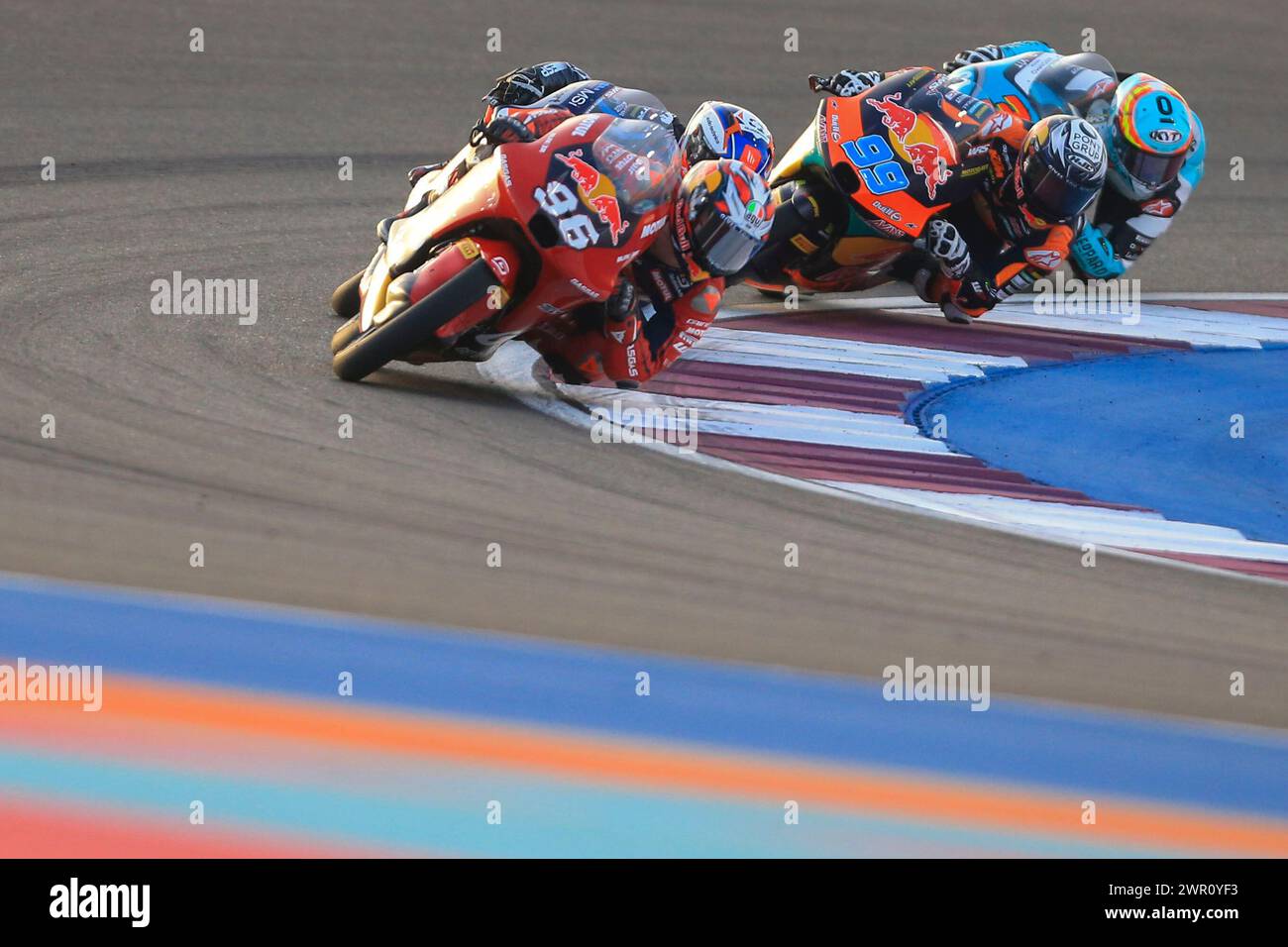 Spain's rider Daniel Holgado of the Red Bull GASGAS Tech3 steers his ...
