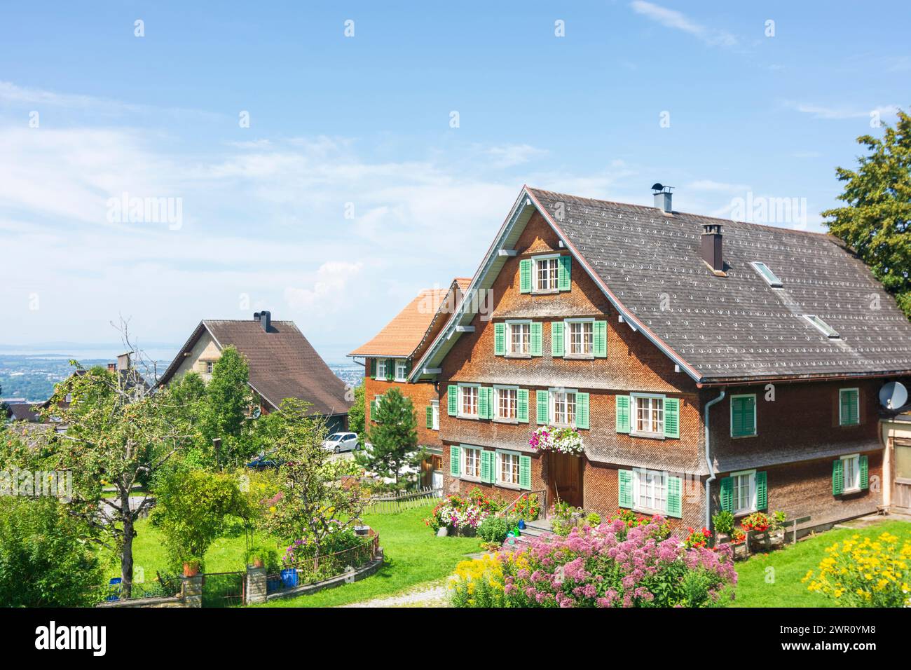Bildstein: houses of type Rheintalhaus (Rhine Valley House) in Bodensee ...