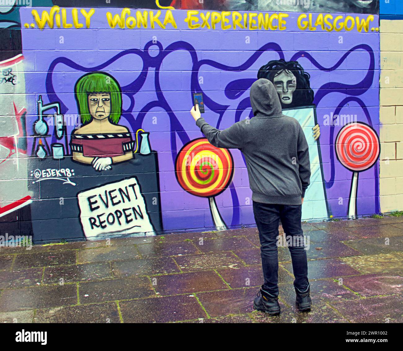Glasgow, Scotland, UK. 10th March, 2024: Willy’s Chocolate Experience ...