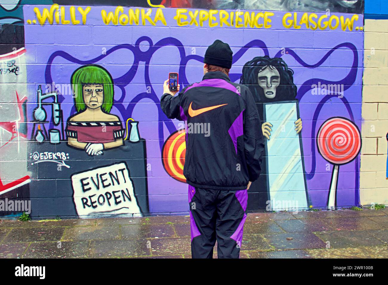 Glasgow, Scotland, UK. 10th March, 2024: Willy’s Chocolate Experience ...