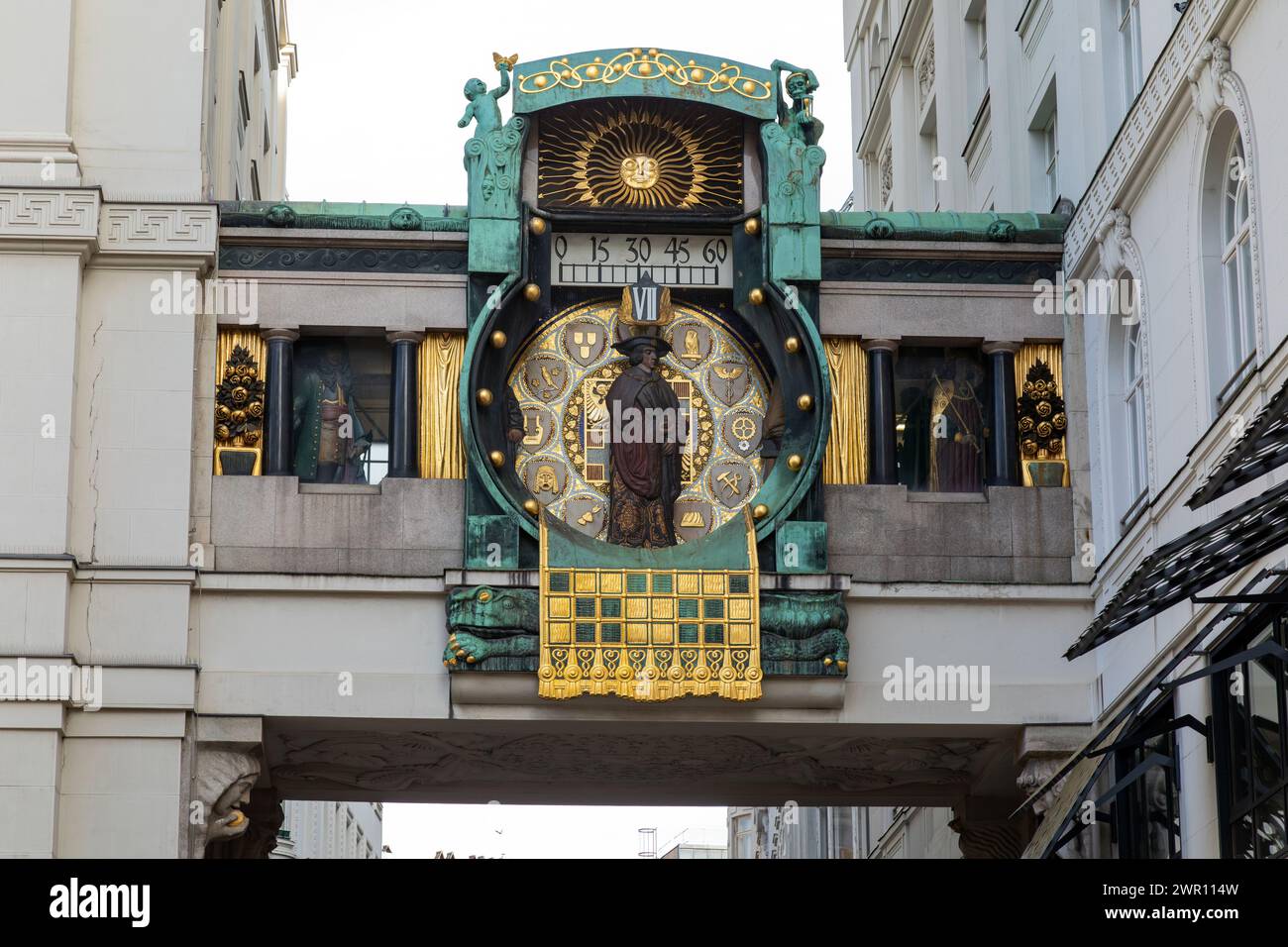Ankeruhr clock (Anchor clock) ,Vienna, Austria, Europe Stock Photo - Alamy
