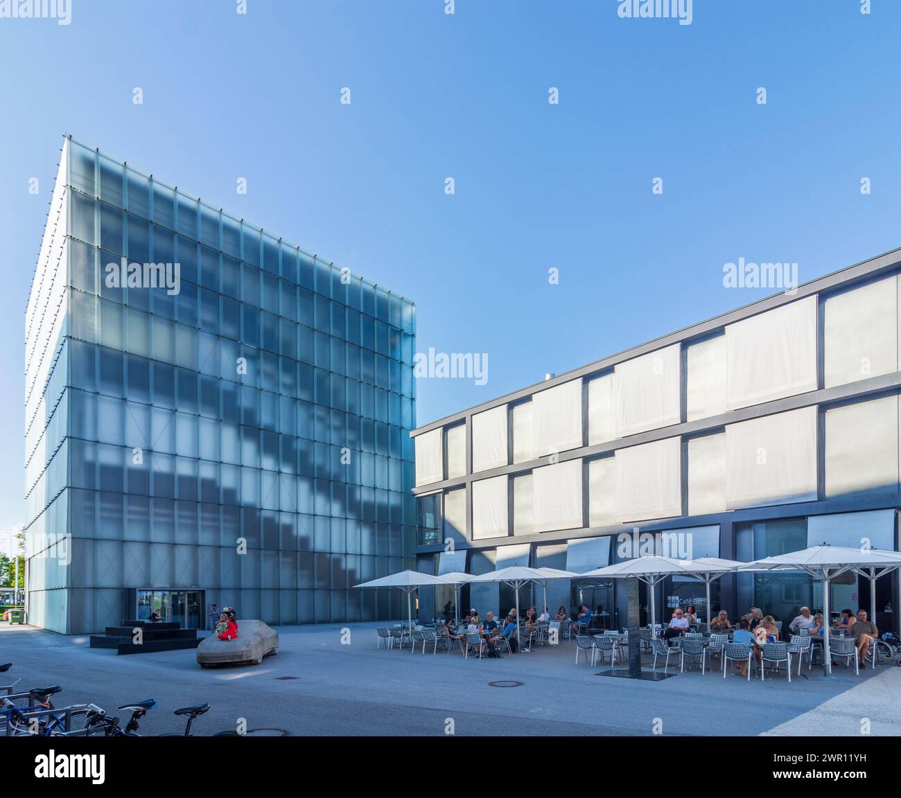 Bregenz: art gallery Kunsthaus Bregenz in Bodensee (Lake Constance ...