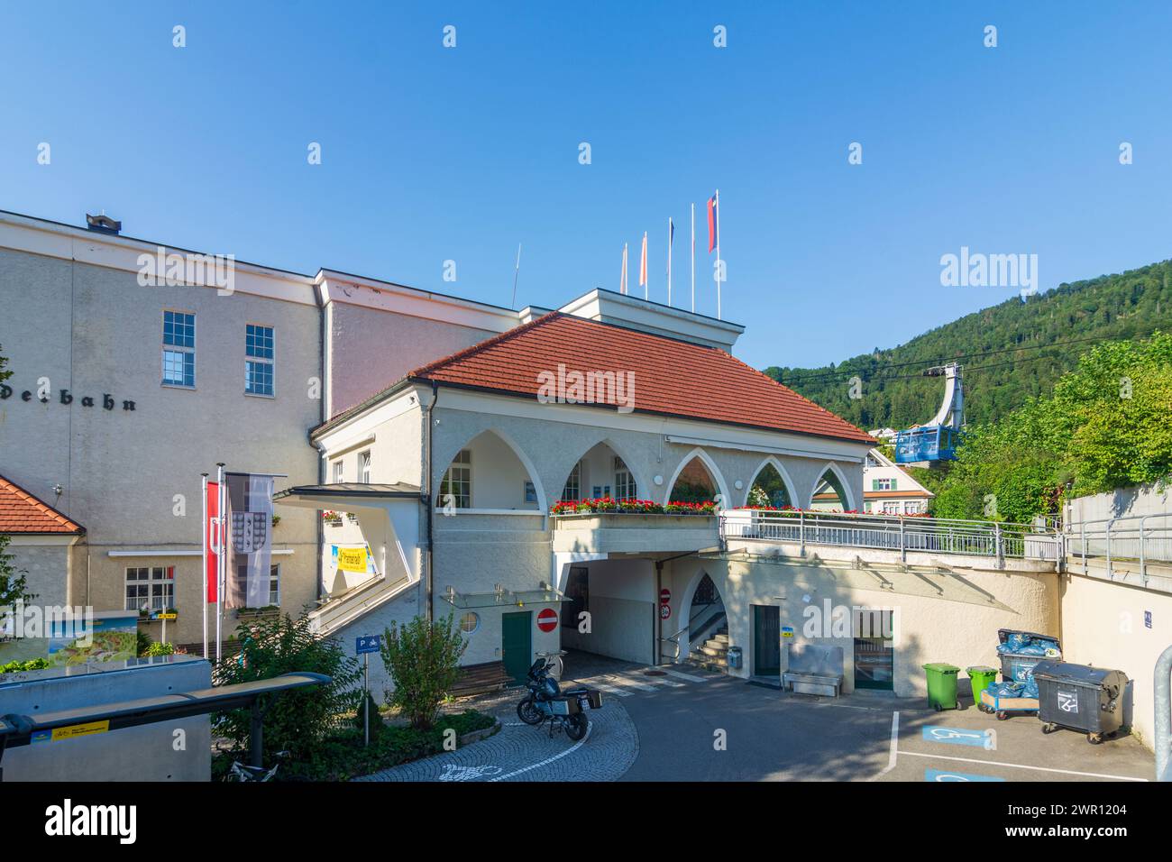 Bregenz: Pfänderbahn cable car valley station in Bodensee (Lake ...