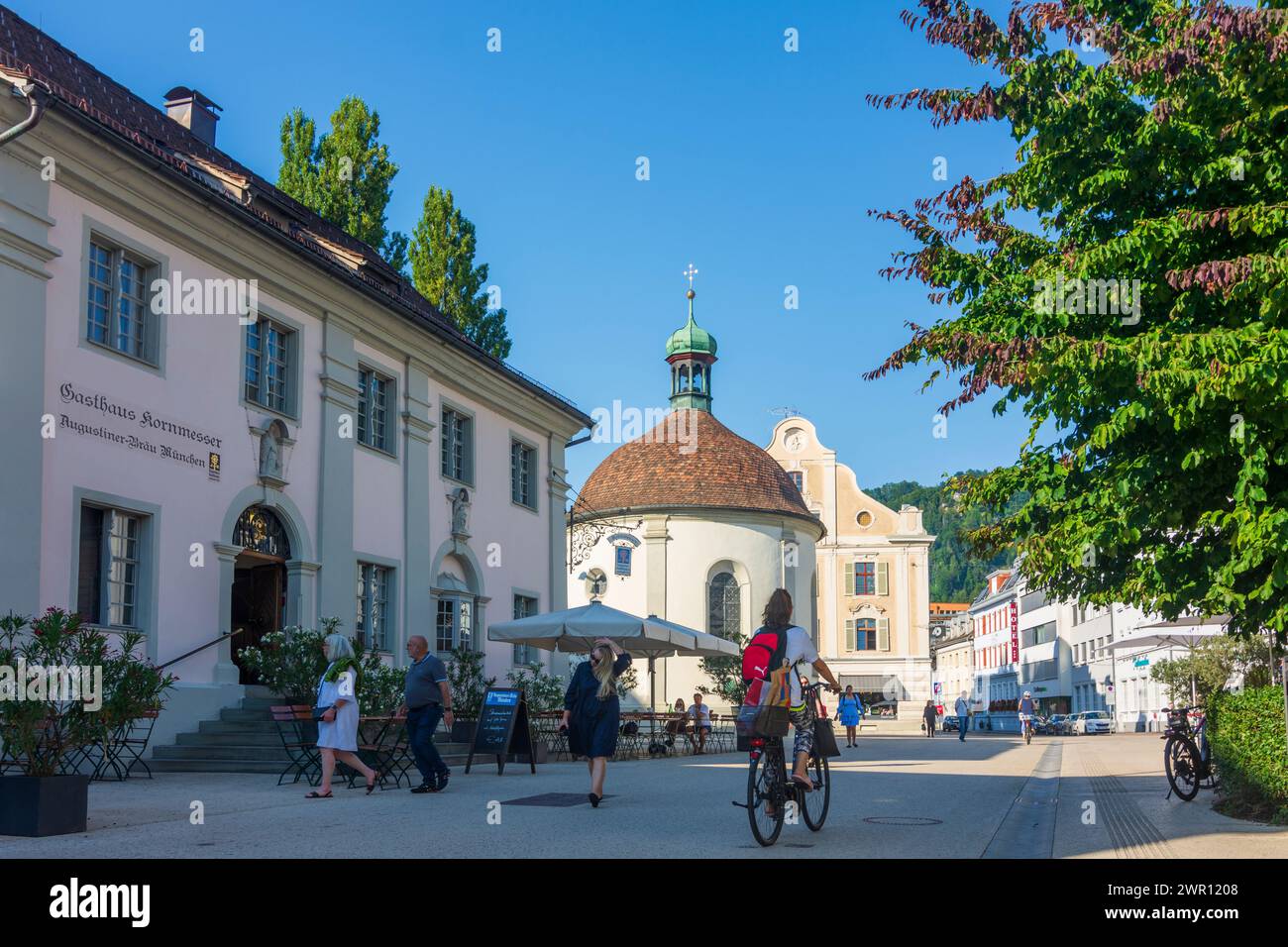 Bregenz: chapel Nepomukkapelle in Bodensee (Lake Constance), Vorarlberg ...