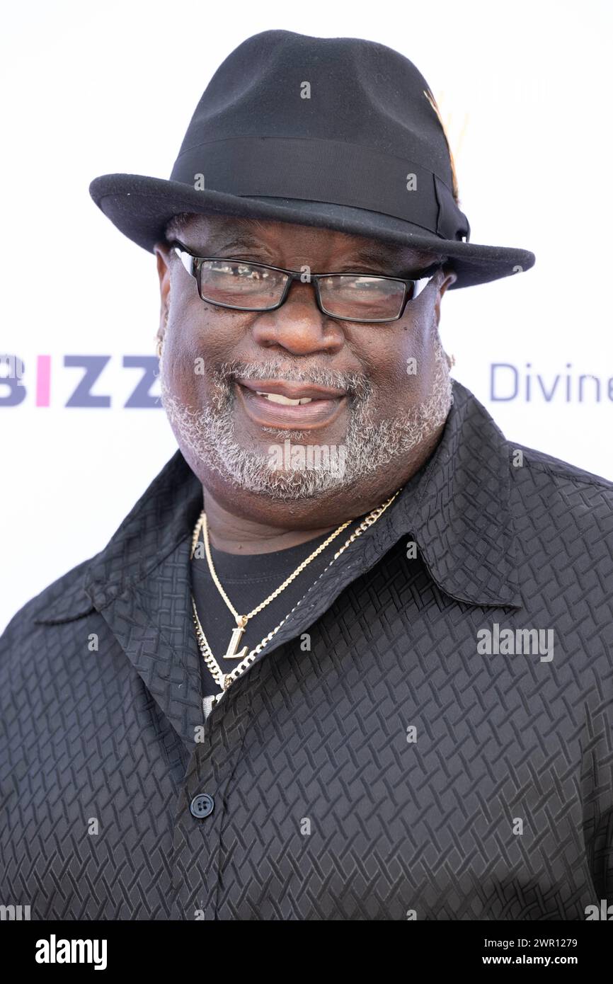 Comedian Big Lou Attends 2024 Prom Expo Unlimited And Fashion Show At Earvin Magic” Johnson