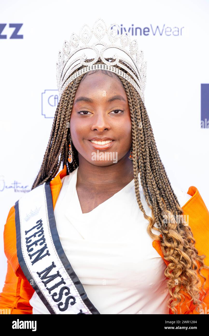 Teen Miss Juneteenth America Karrington Bourgeois Wilkins attends 2024 ...