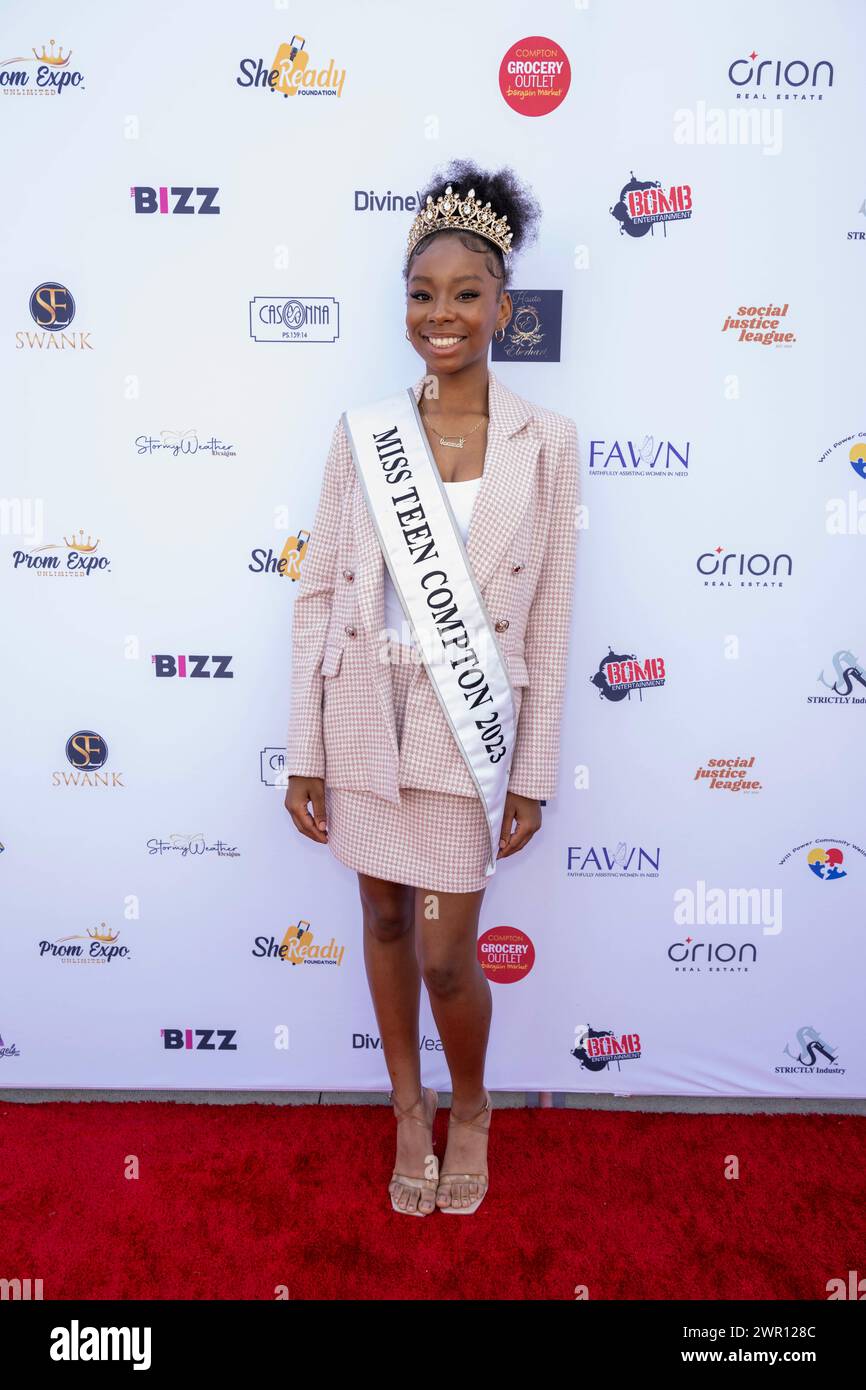 Los Angeles, USA. 09th Mar, 2024. Miss Teen Compton 2023 JaeZarah Smith ...