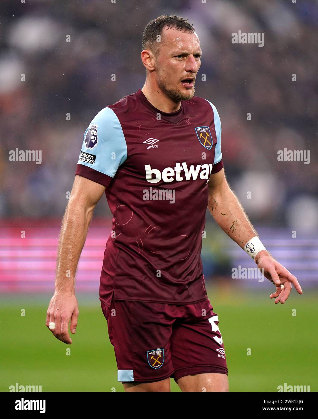 West Ham United's Vladimir Coufal during the Premier League match at ...