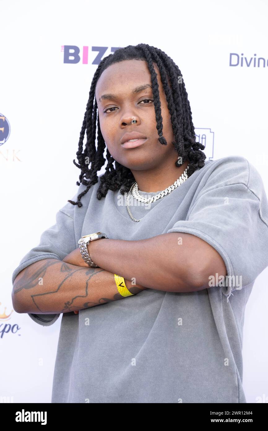 Los Angeles, USA. 09th Mar, 2024. Rapper Active The Great attends 2024 ...