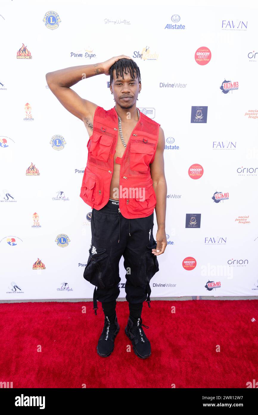Los Angeles, USA. 09th Mar, 2024. Rapper Charles X attends 2024 Prom ...