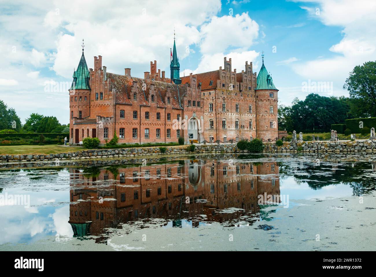 Egeskov castle on Funen island in Denmark Stock Photo - Alamy