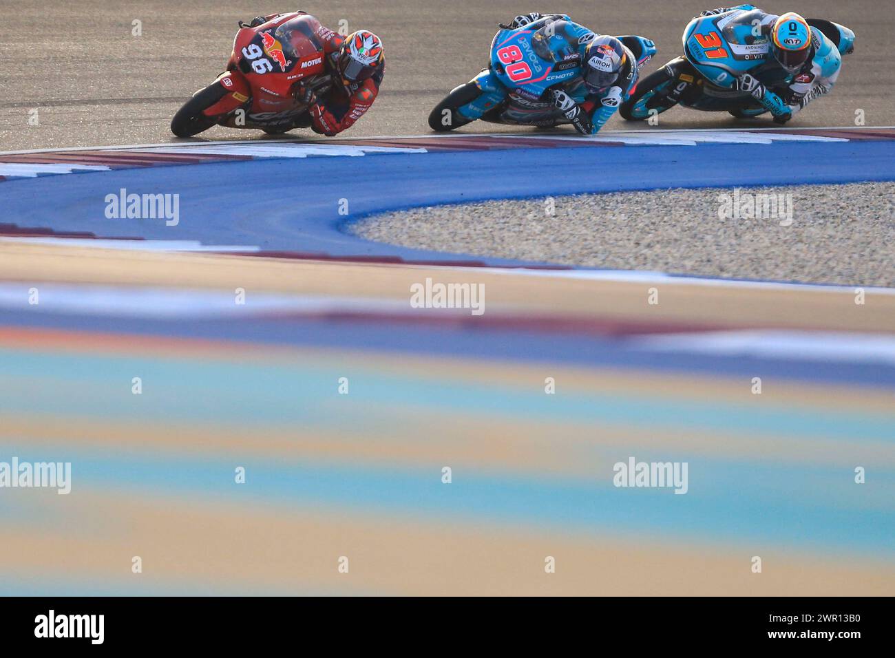 Spain's rider Daniel Holgado of the Red Bull GASGAS Tech3 steers his ...