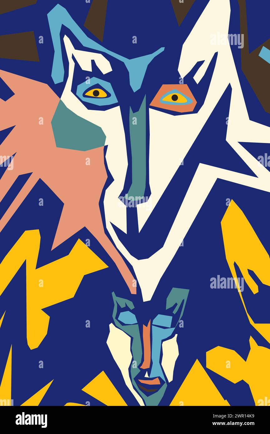 Surreal faces Stock Vector Images - Alamy