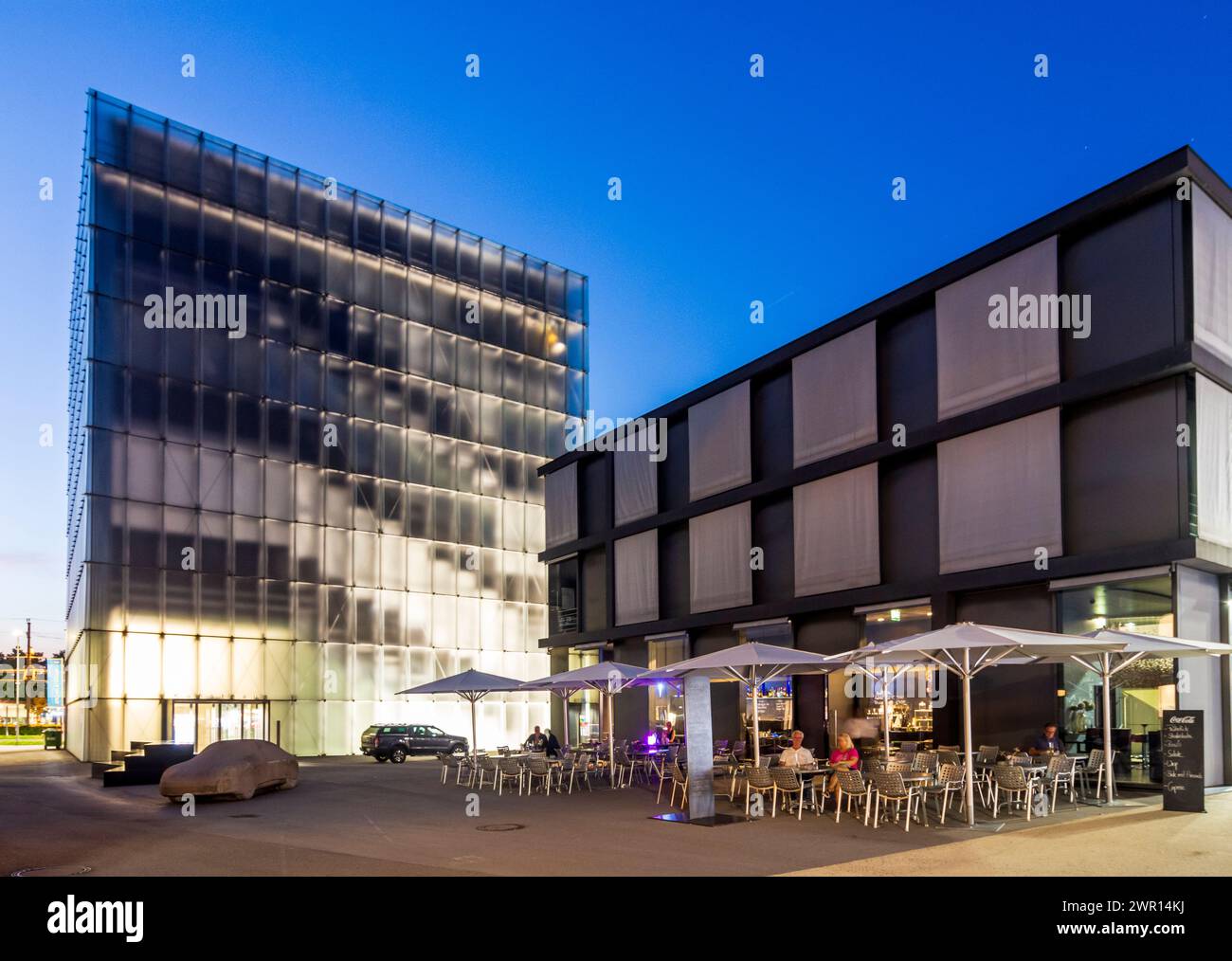 Bregenz: art gallery Kunsthaus Bregenz in Bodensee (Lake Constance ...