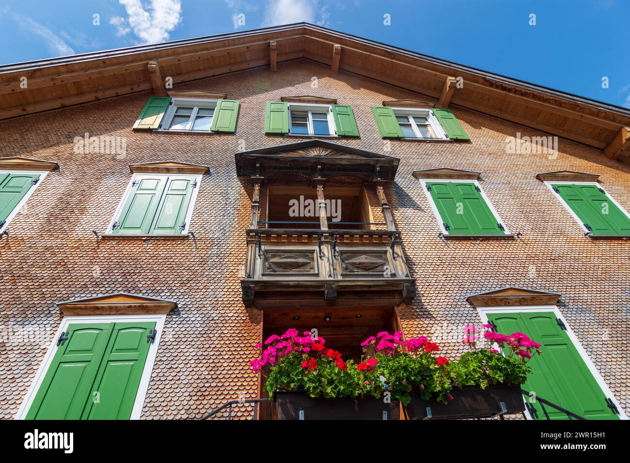Bezau: local museum, Farm from the 18th century, 2-storey clapboard ...