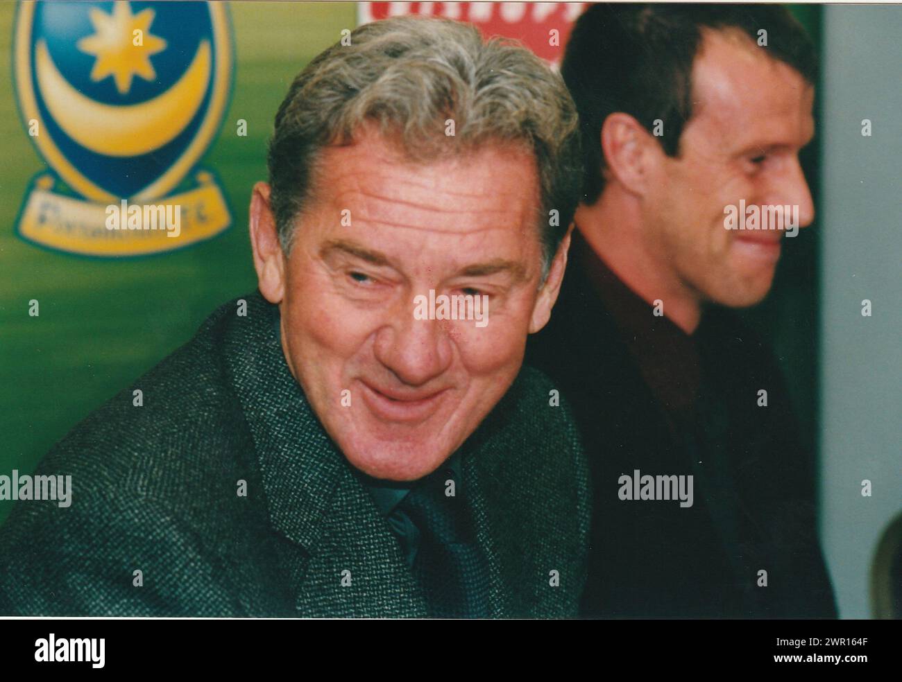 PORTSMOUTH CHAIRMAN MILAN MANDARIC WITH NEW MANAGER STEVE CLARIDGE.2000 ...