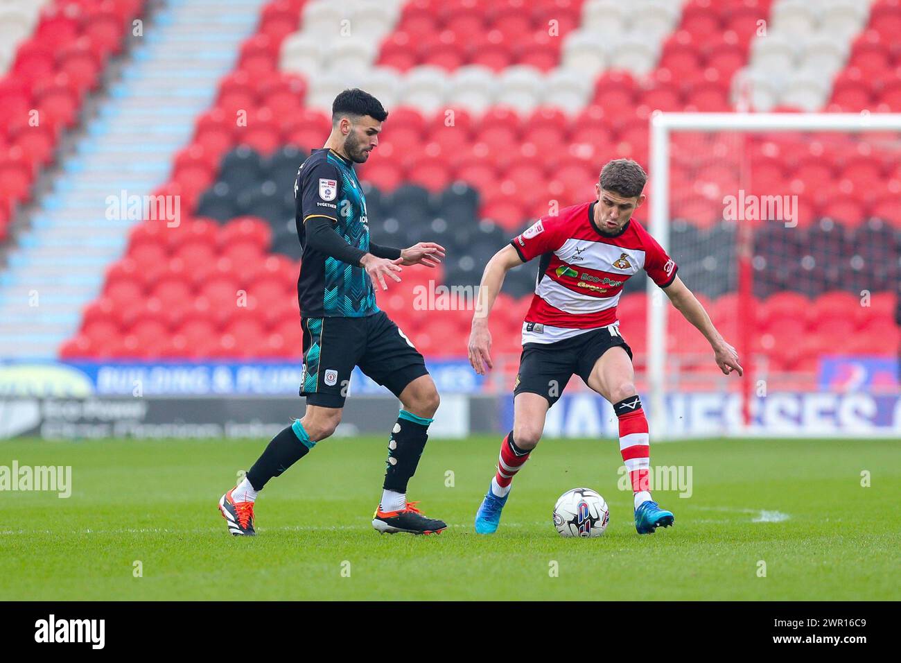 Eco - Power Stadium, Doncaster, England - 9th March 2024 Conor Thomas ...