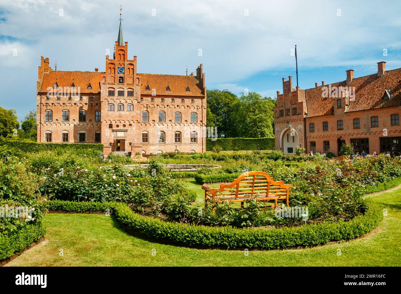 Egeskov castle on Funen island in Denmark Stock Photo - Alamy