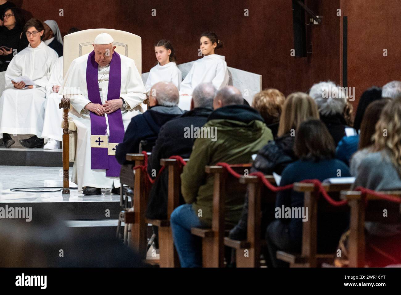 Rome, Italy. 08th Mar, 2024. Pope Francis presides over the opening of ...