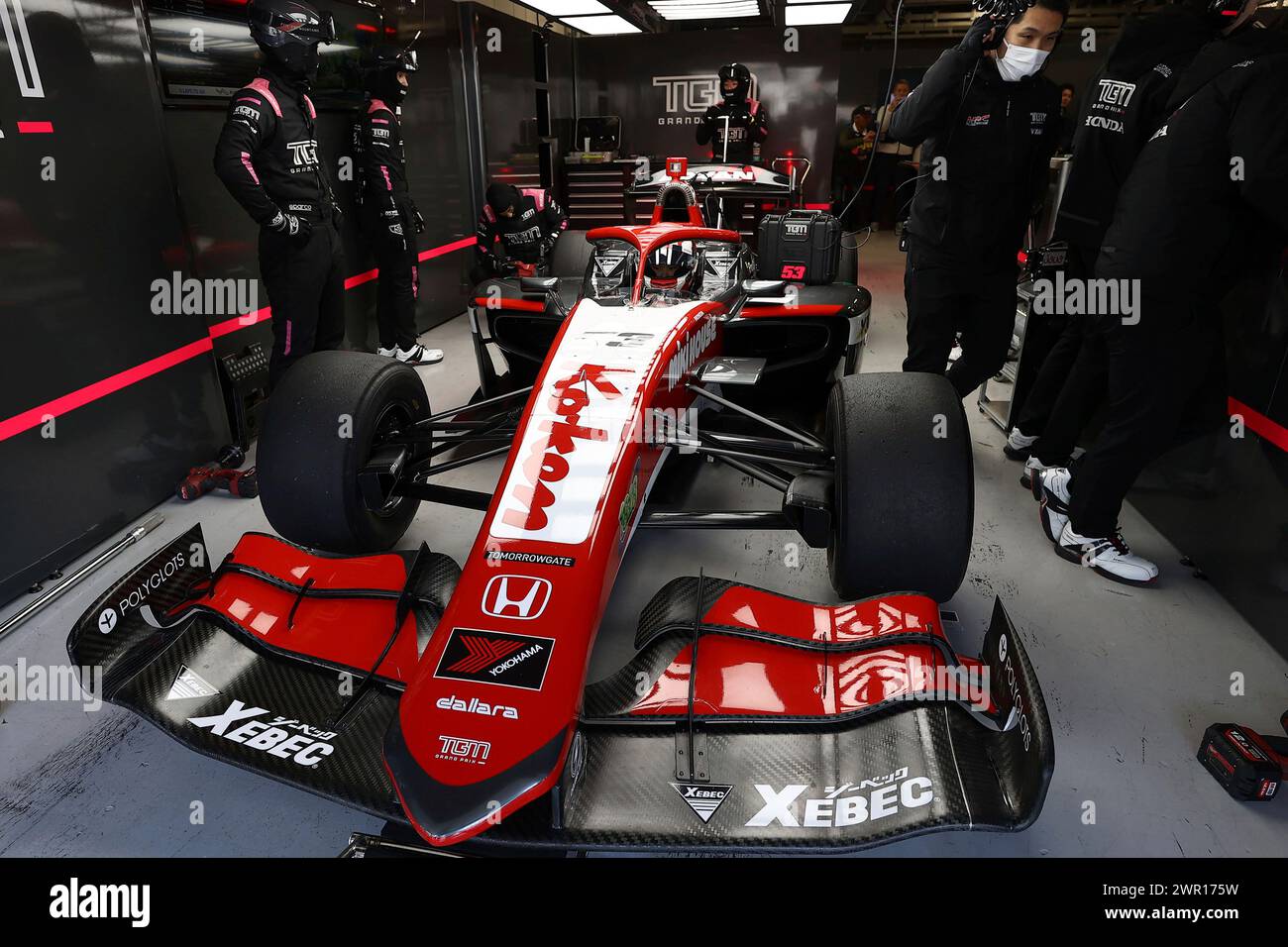 Japanese Juju Noda riedw her machine during the Super Formula race at ...