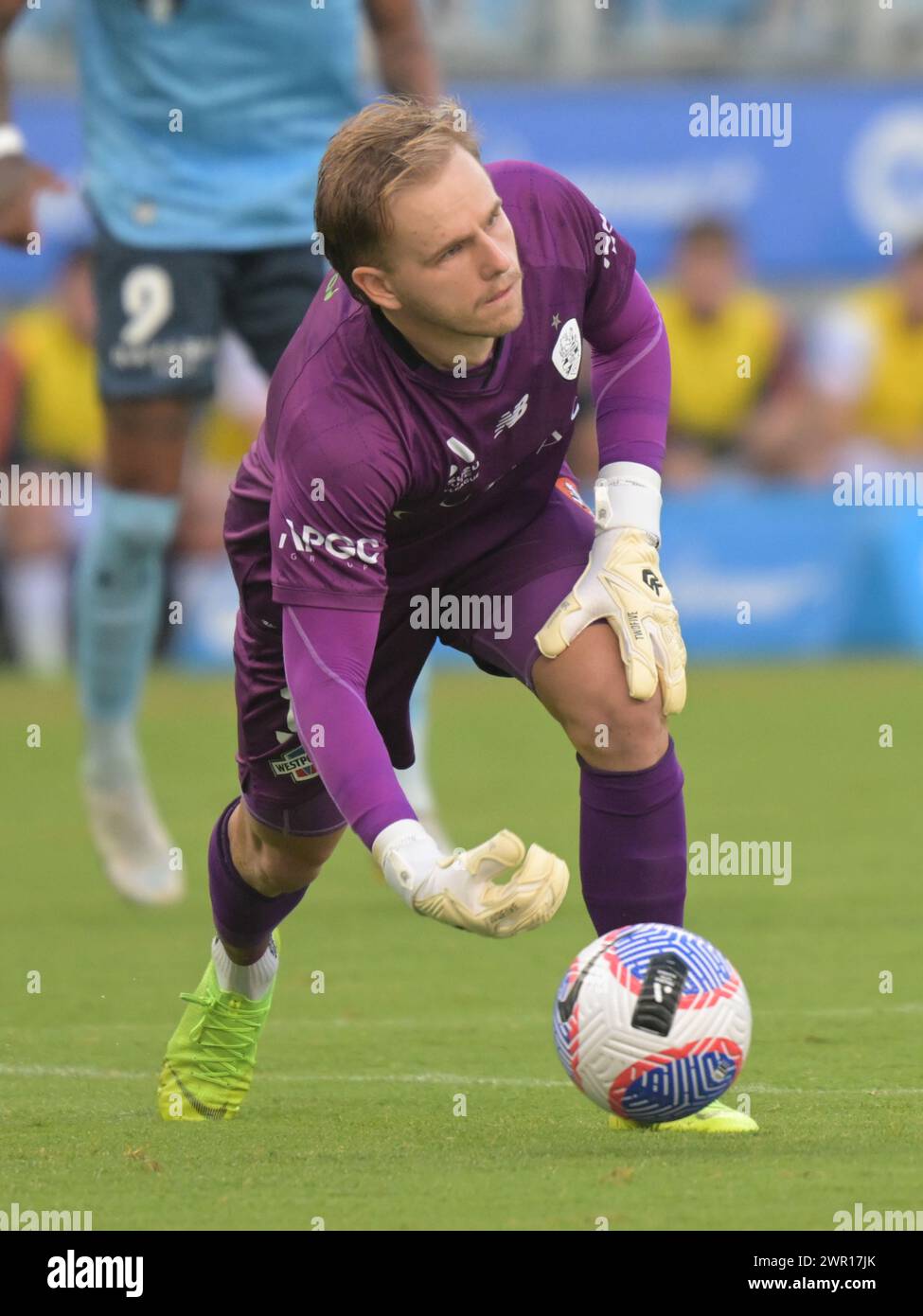 Sydney, Australia. 10th Mar, 2024. Macklin Lewis Freke of Brisbane Roar ...