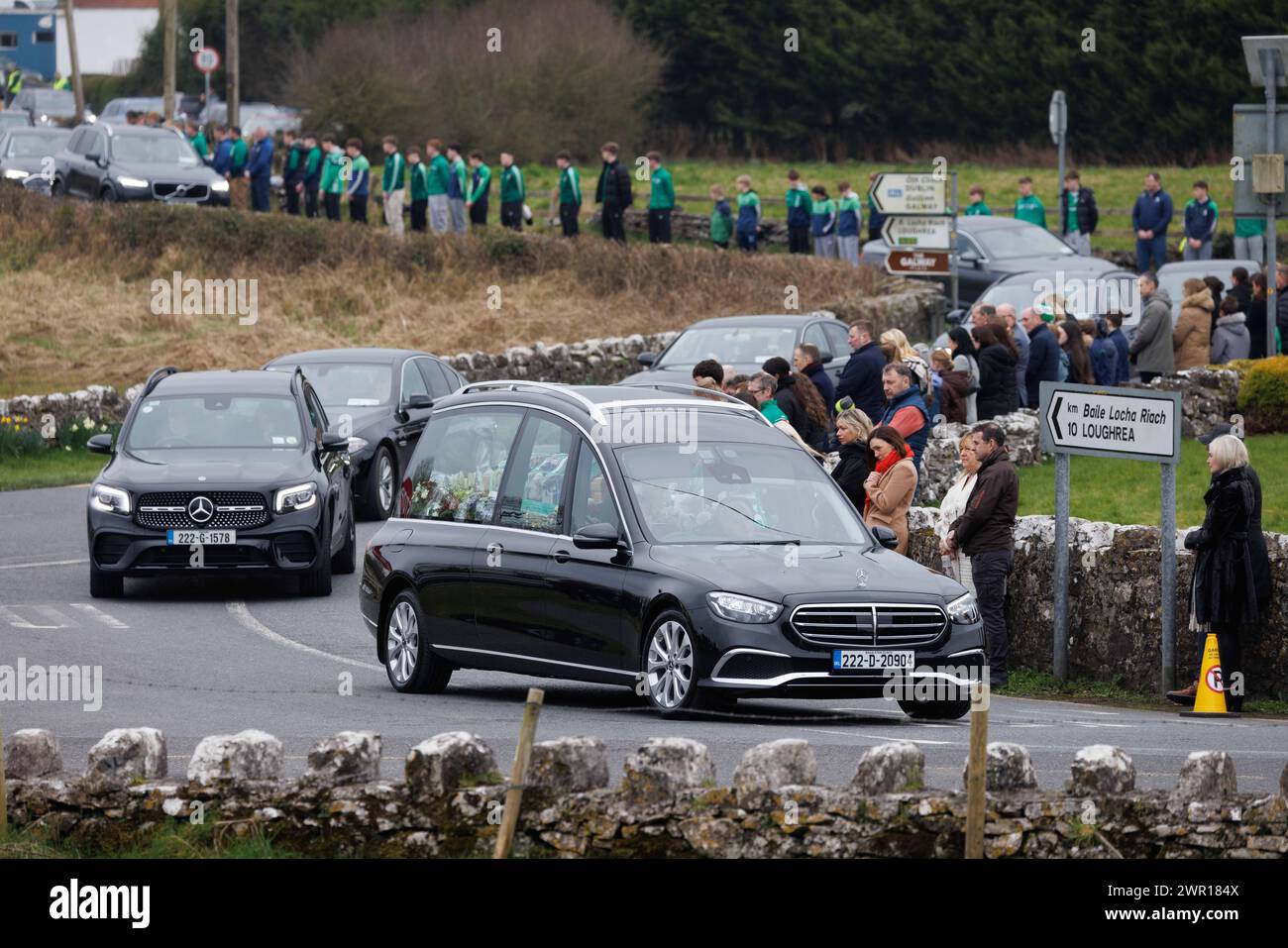 The funeral cortege of 12-year-old Saoirse Ruane makes its way to ...