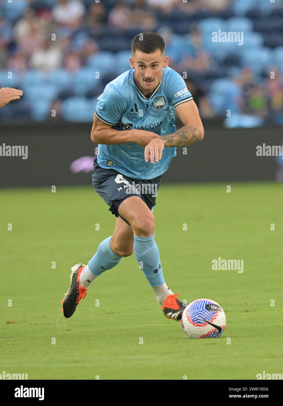 Jordan Alan Courtney-Perkins of Sydney FC team is seen in action during ...